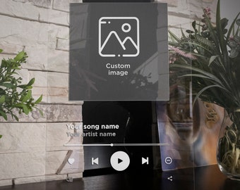 Custom Acrylic Song Album Cover Glass Album Cover Wall Art Custom Music ...