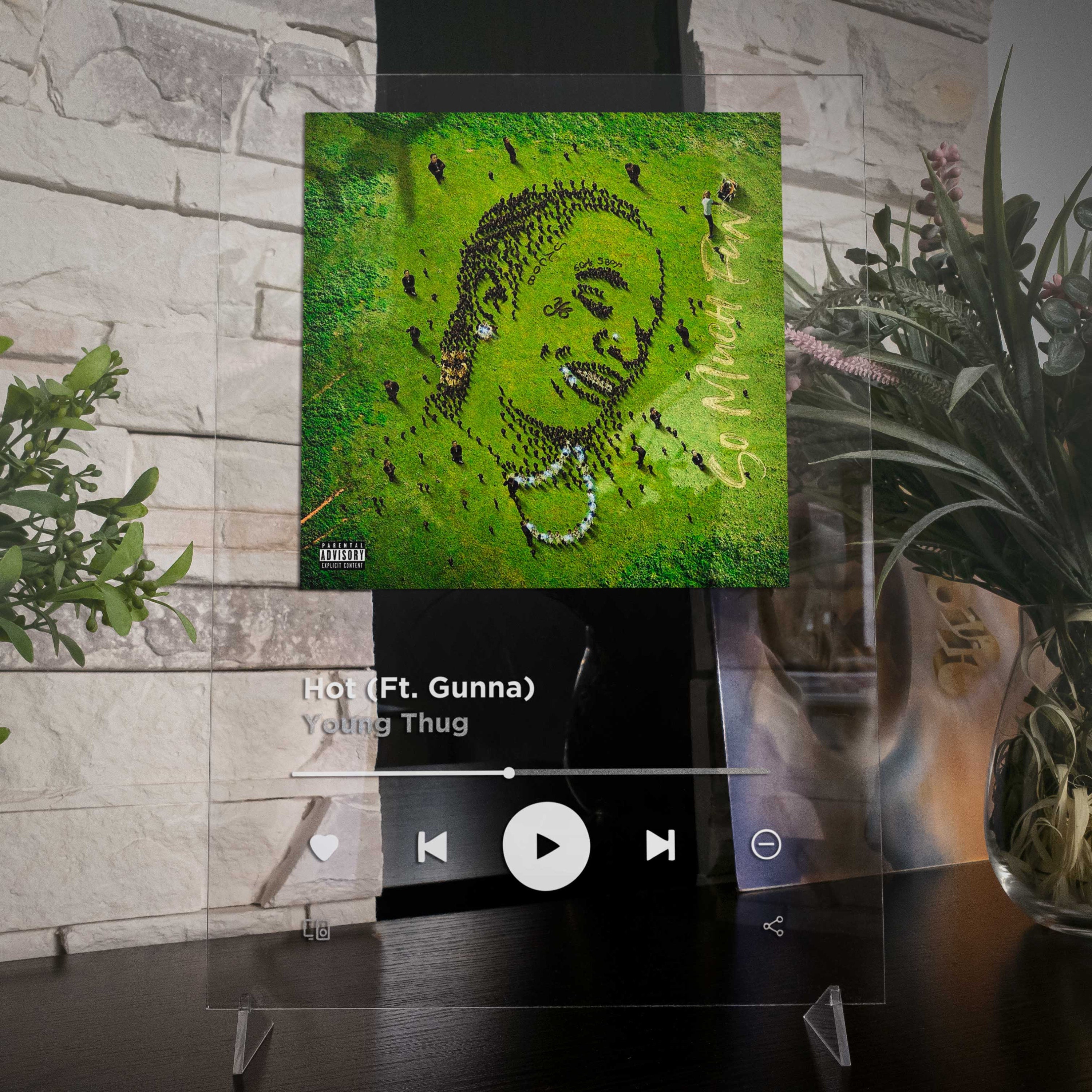 Custom Acrylic Plaque Album Song Player Display Spotify Apple - Etsy