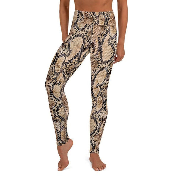 Snake Print Leggings - Etsy