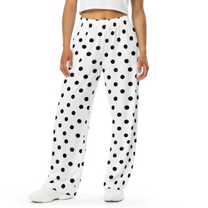 Polka Dots Trousers, Wide Leg Pants, Dots Pattern, Funky Culottes ...