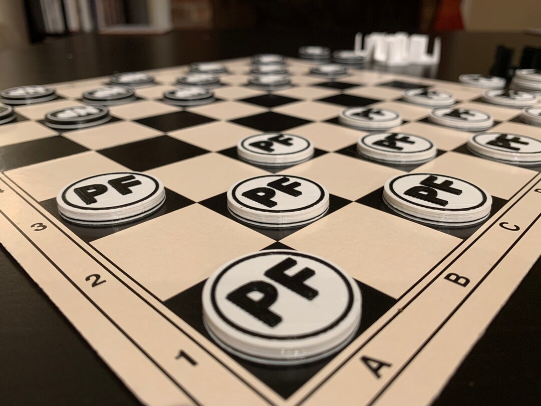 Personalized Checkers and Chess Pieces - Custom Colors! - Etsy