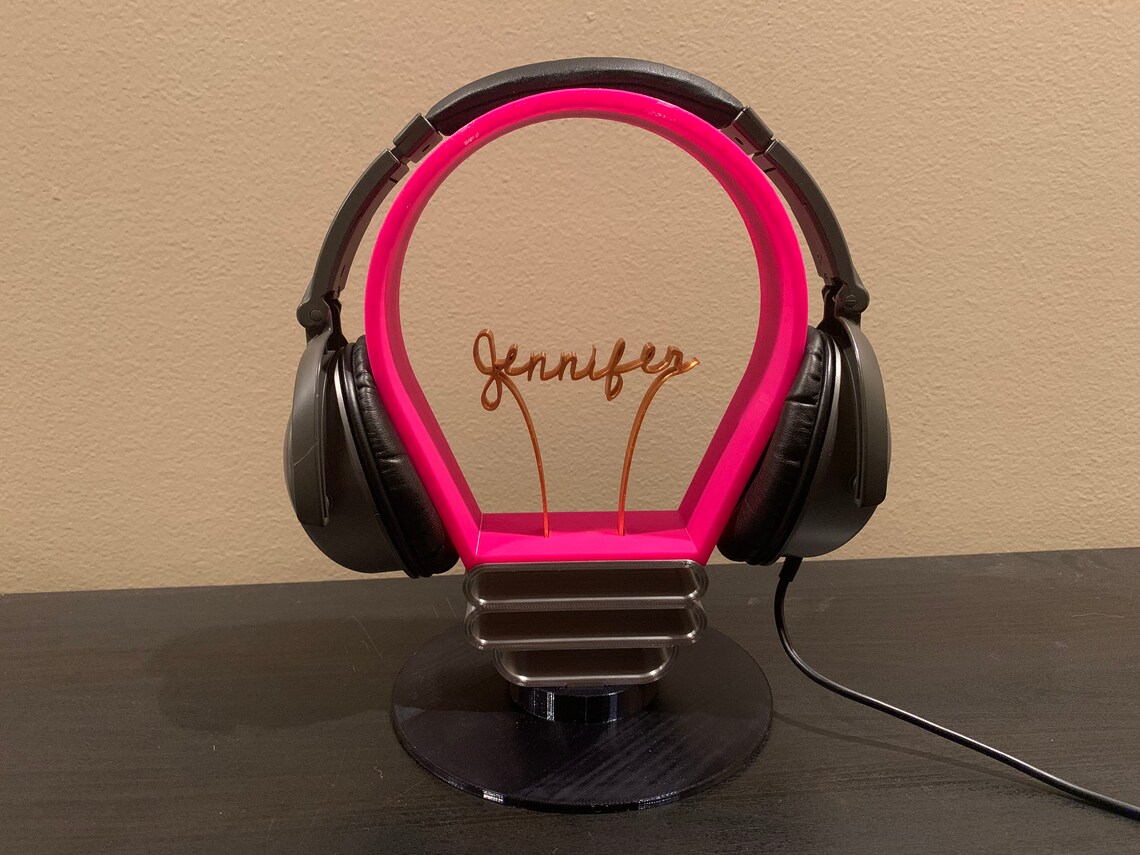 Personalized Headphone stand Great addition for gamers | Etsy