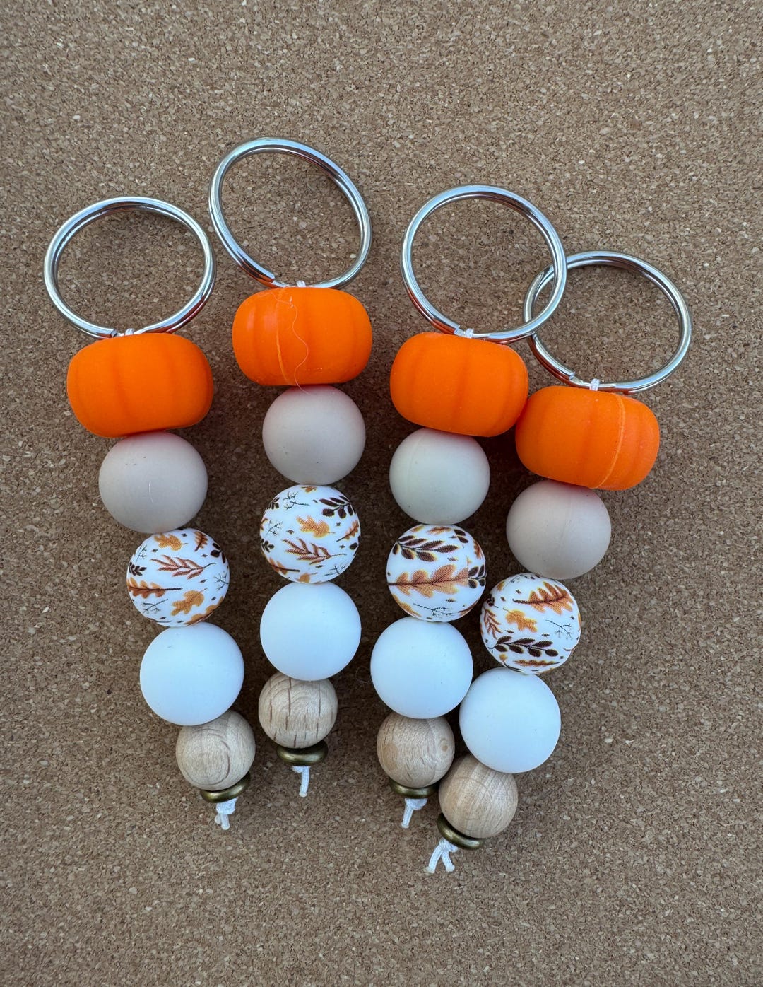 Pumpkin Keychain - Etsy