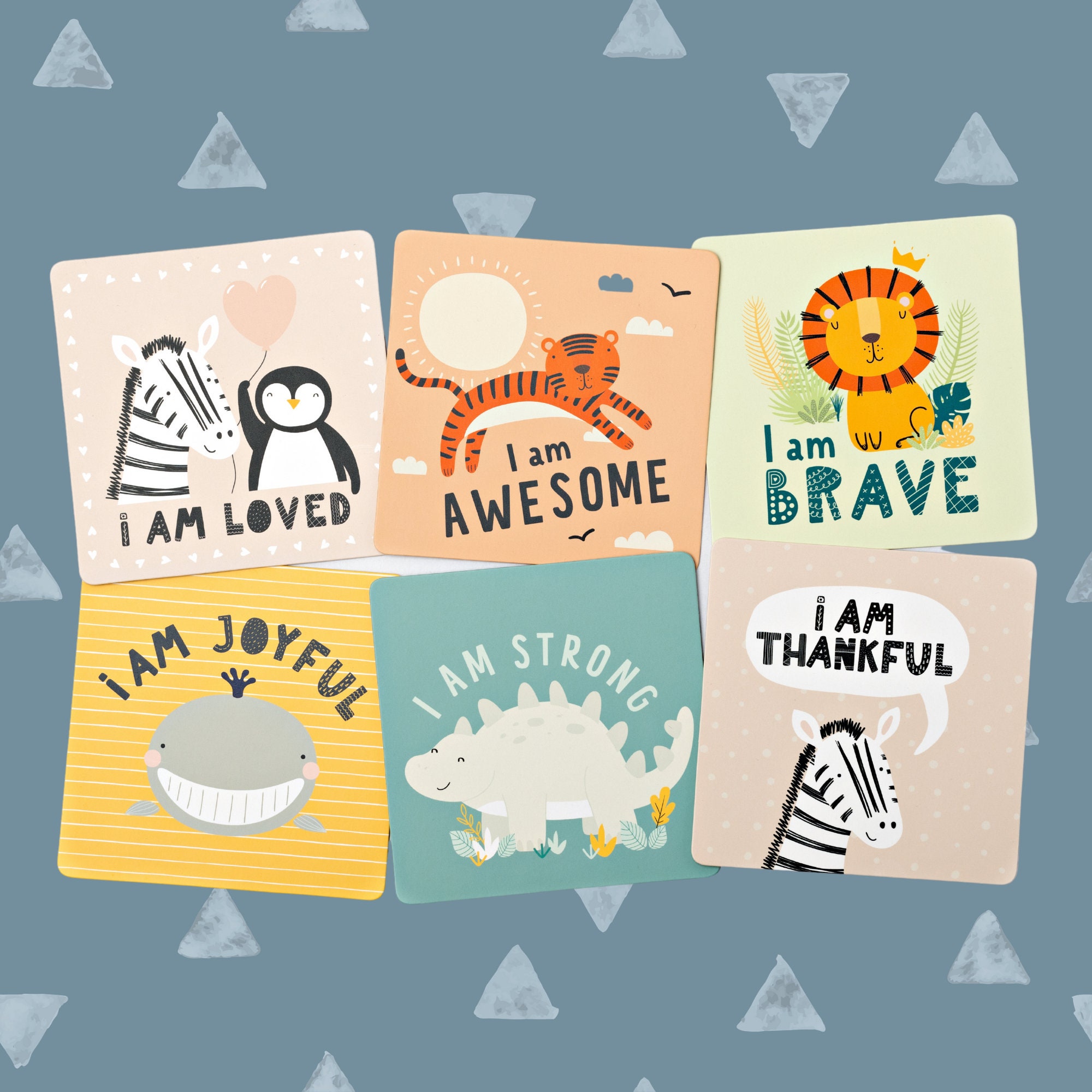 Children's Faith-based Affirmation Cards & Frame Set 1st - Etsy