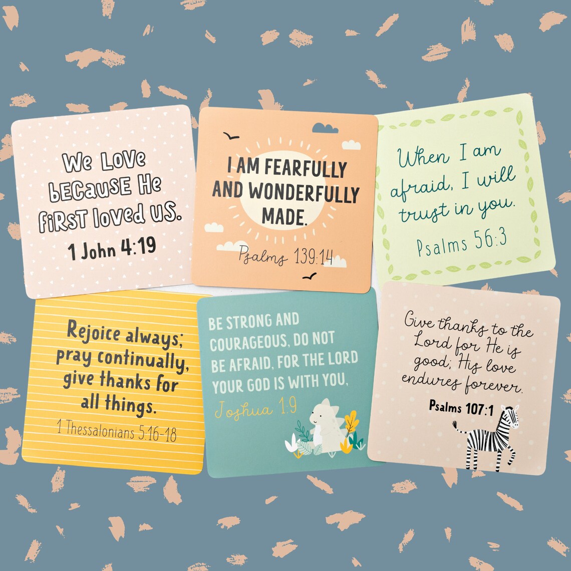 Children's Faith-based Affirmation Cards & Frame Set 1st - Etsy