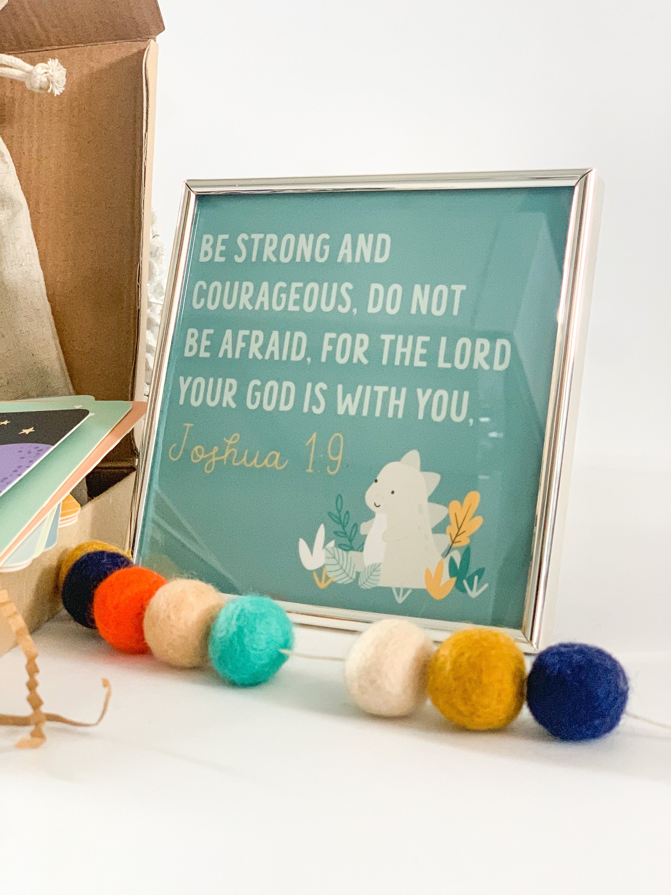 Children's Faith-based Affirmation Cards & Frame Set 1st - Etsy