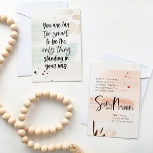 12 Encouragement Cards With Envelopes | Gift Card Set | Positive ...