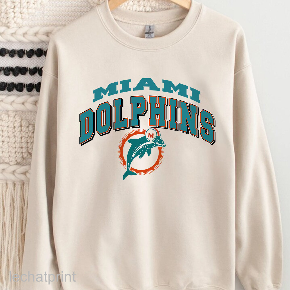 Retro Miami Football Sweatshirt, Miami Florida Football Crewneck ...