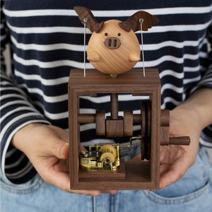 Flying Pig Automata DIY Music Box Home Decoration Music - Etsy