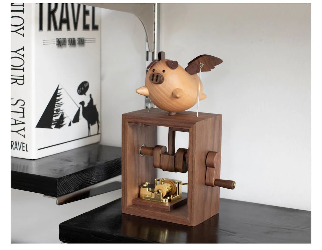 Flying Pig Automata DIY Music Box Home Decoration Music - Etsy