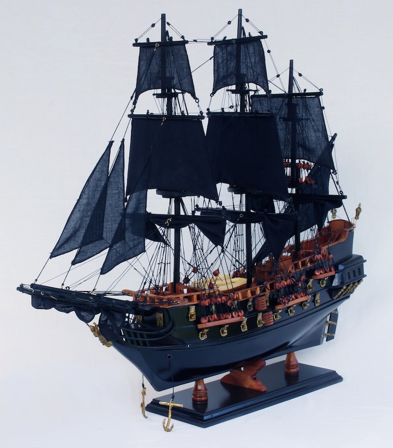 Black Pearl Wooden Model Ship - Pirates of the Caribbean Model Ship - Etsy