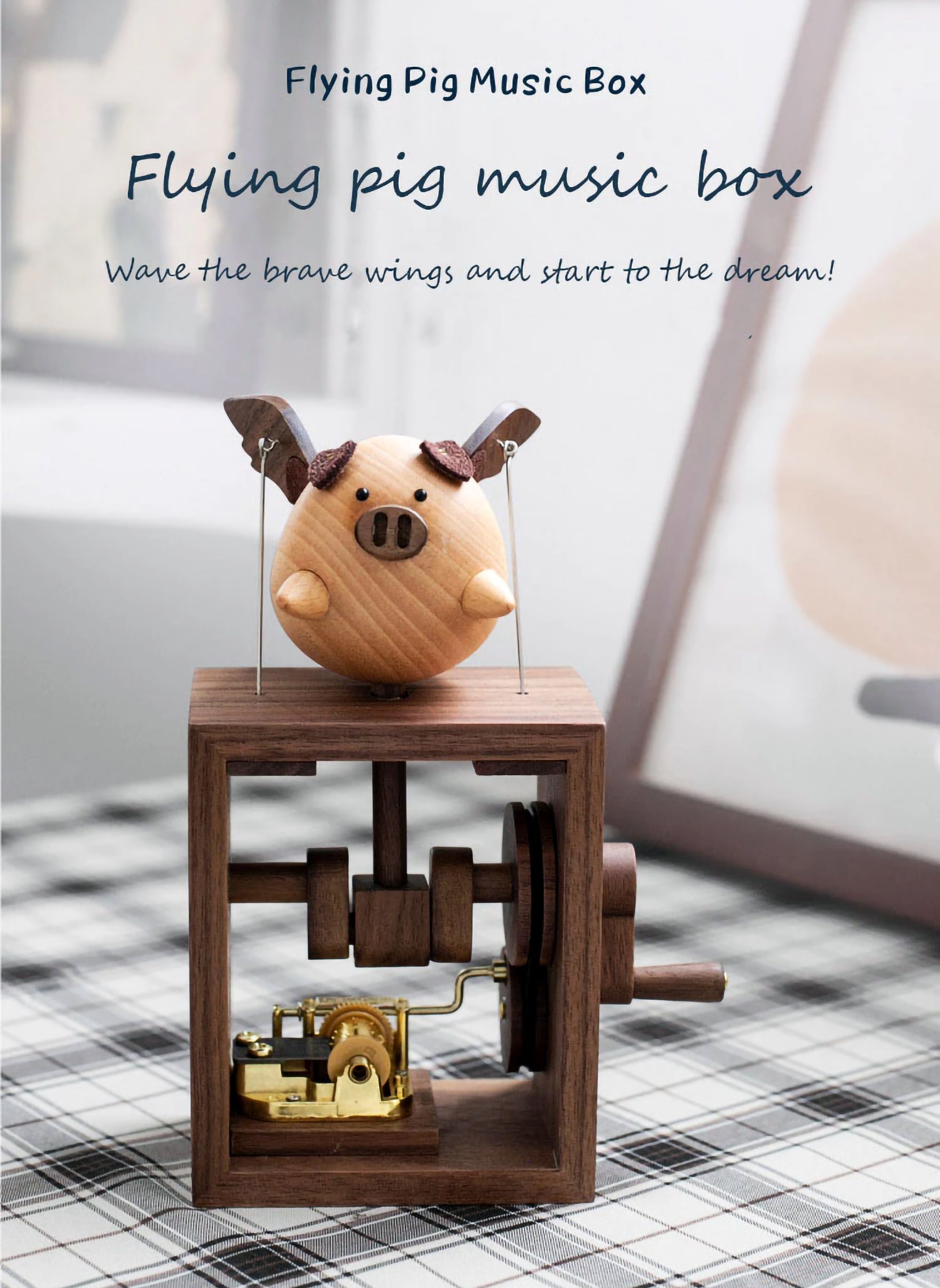 Flying Pig Automata DIY Music Box Home Decoration Music - Etsy