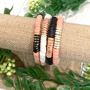 Heishi Bead Bracelet for Women Custom Bead Bracelet - Etsy