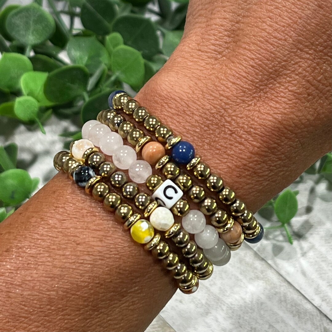 Beaded Bracelets, Name Bracelet, Gold Bracelet, Silver Bracelet ...