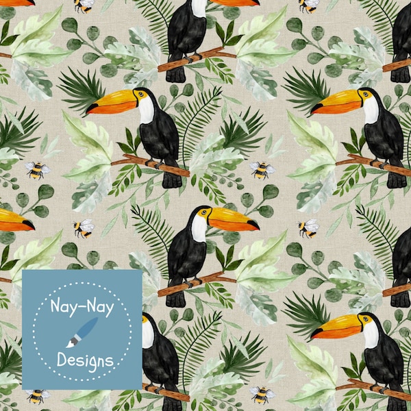 Toucan Fabric - Etsy