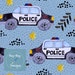 Police Car Blue Seamless Design - Etsy