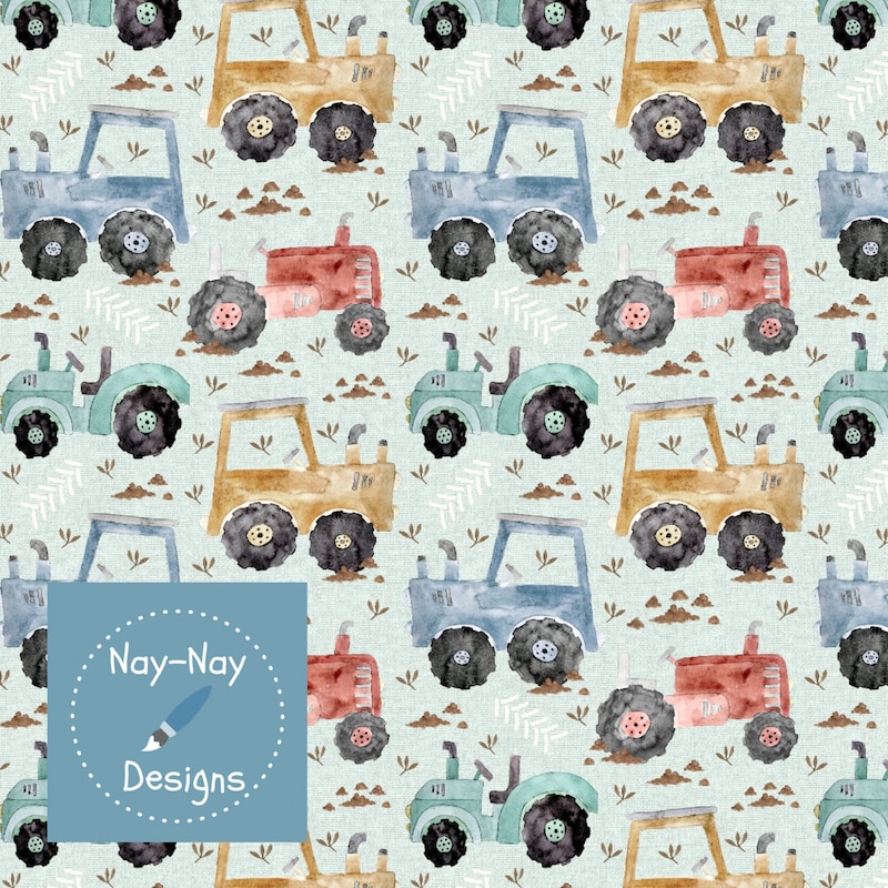 Tractor Fabric - Etsy