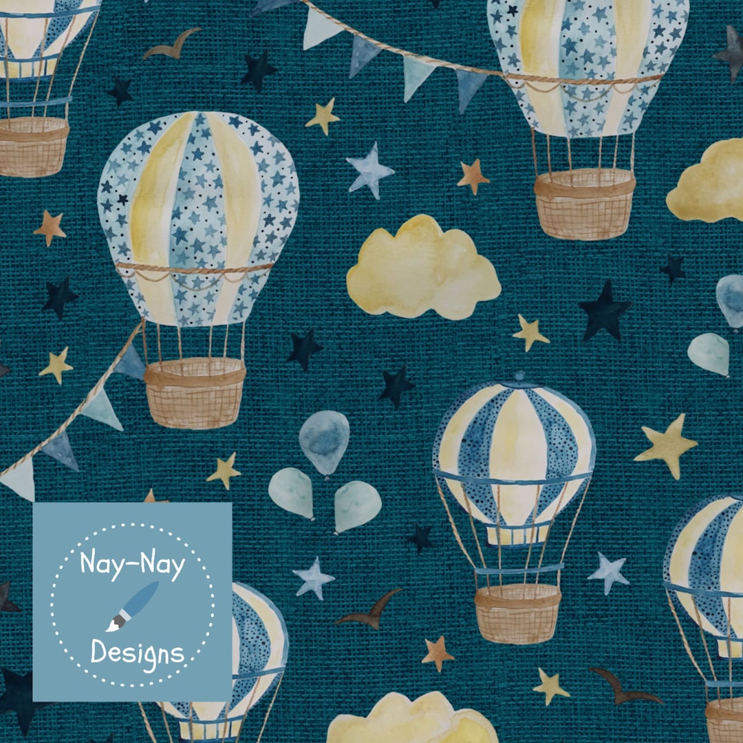 Hot Air Balloon Seamless Design - Etsy