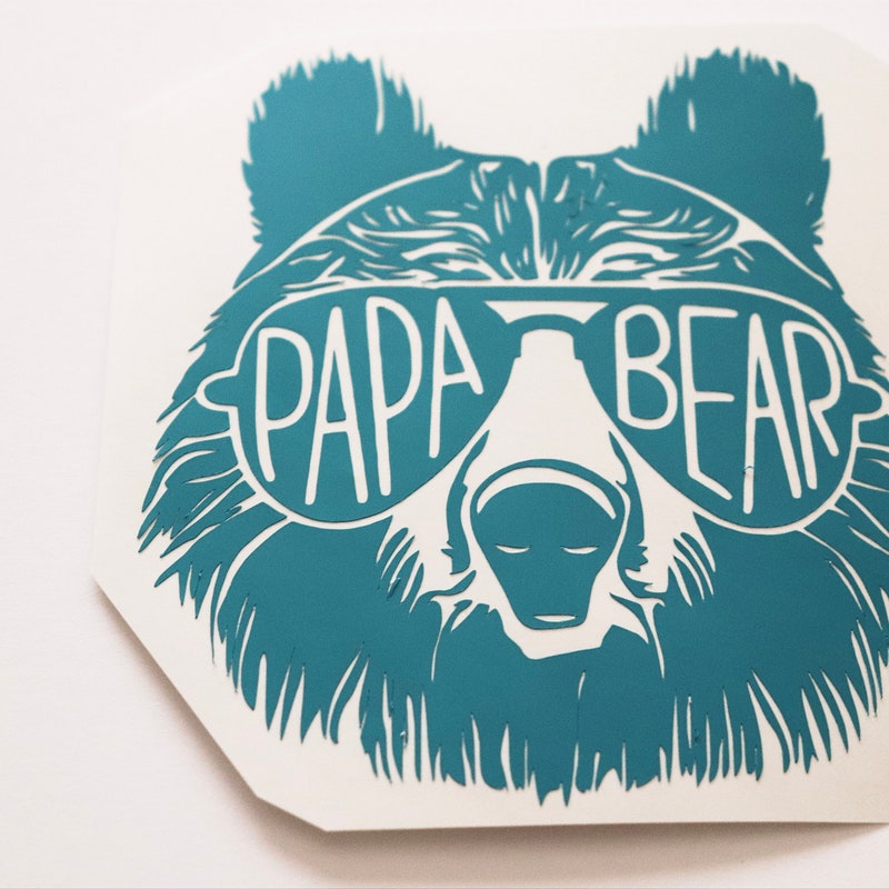Papa Bear Sticker - Etsy