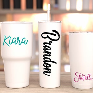 Personalized Name Stickers for Kids, Water Bottles, Tumbler Cup ...