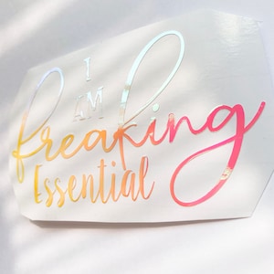 I Am Essential Vinyl Decal Sticker for Car Laptop Window Door Tumbler ...