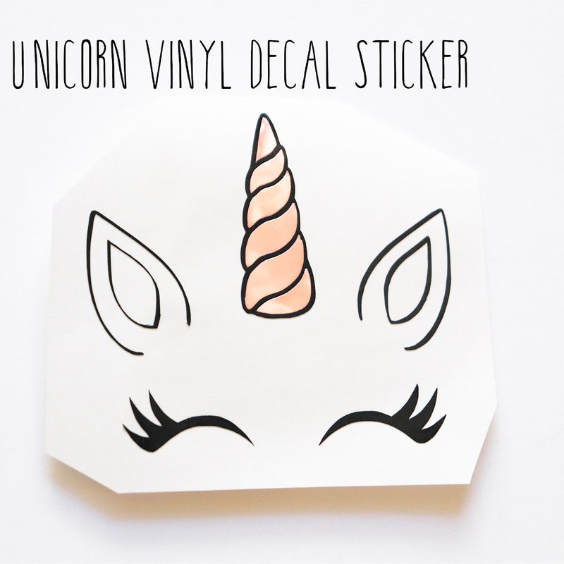 Unicorn Vinyl Sticker - Etsy
