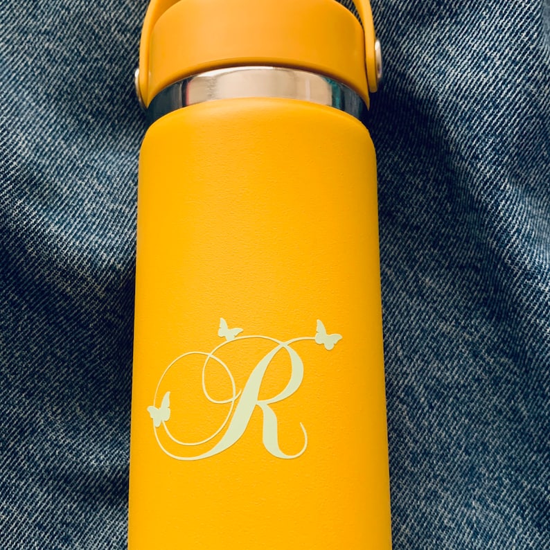 Butterfly Name Letter Decal Sticker Initial Letter Monogram | Etsy