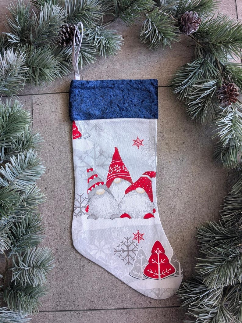 Weihnachtsstrumpf | Nikolausstiefel | Strumpf | Festlich | Dekoration ...