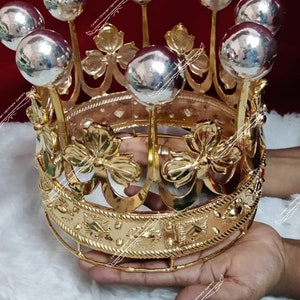 Vintage Reproduction British Coronet Strawberry Leaf Brass Crown - Etsy