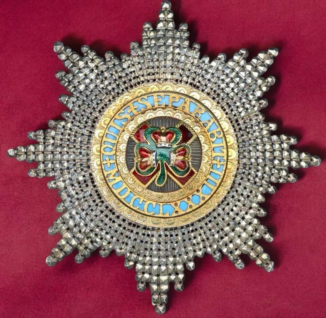 Vintage the Order of St. Patrick Star Badge Enamel - Etsy