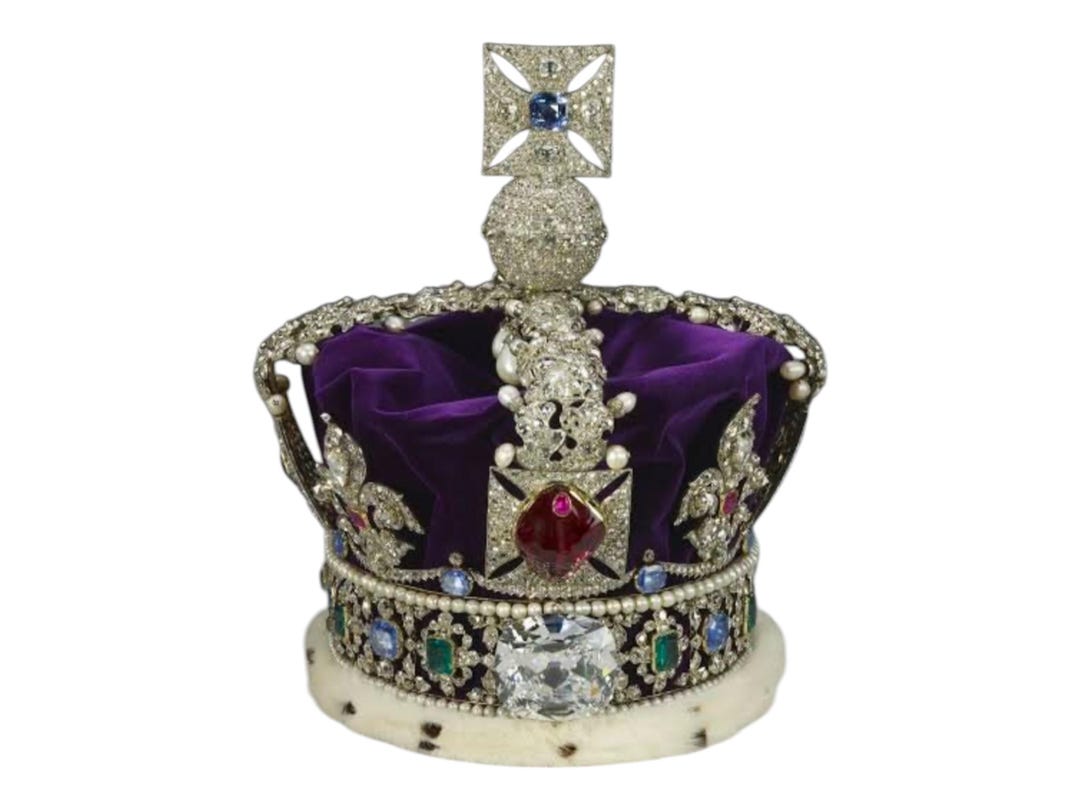 Imperial State Crown of British Royal Family Replica in Brass Cubic ...