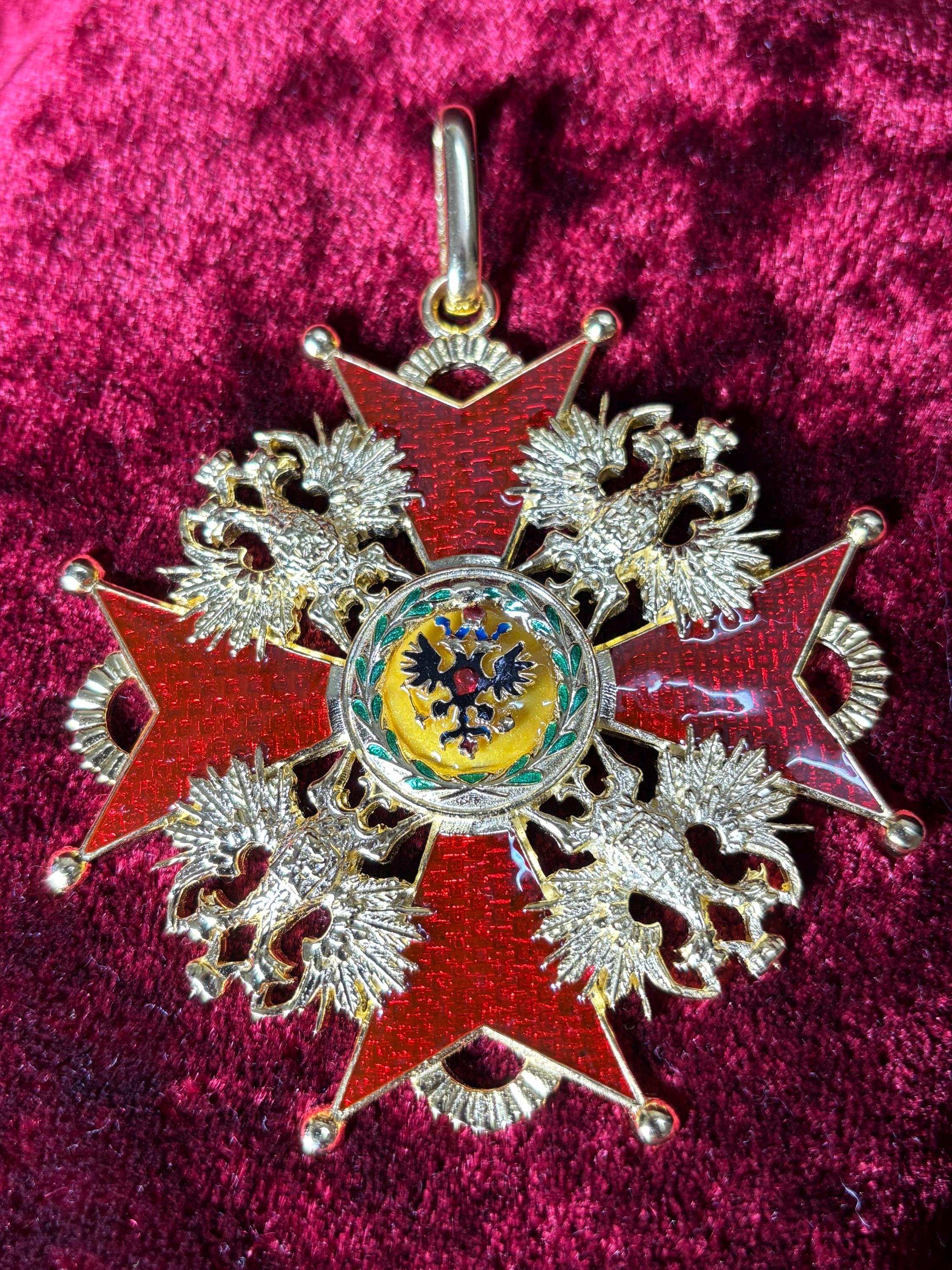 Royal Order Badge 925 Silver Enamel Imperial Order Egale Badge Brooch ...