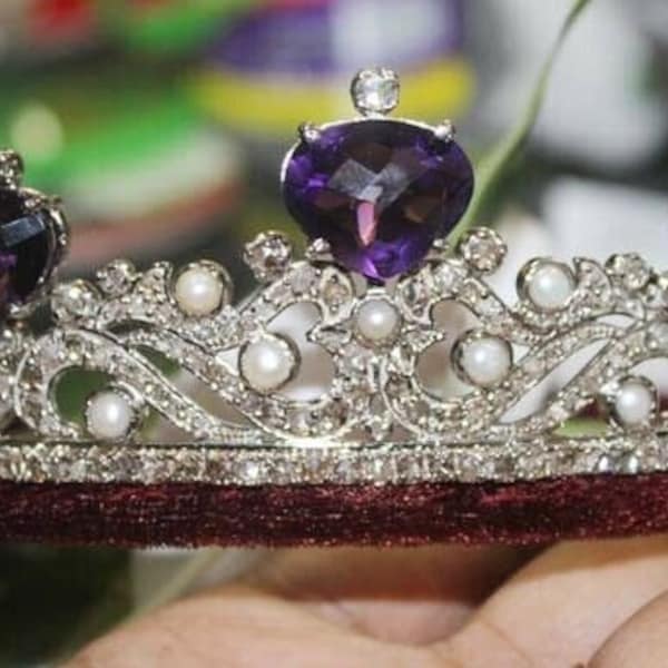 Amethyst Tiara - Etsy