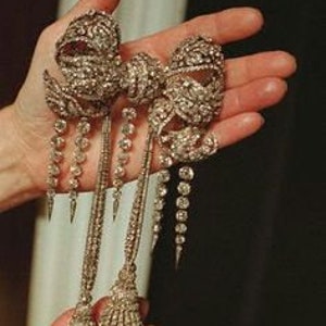 Vintage Victorian Rose Cut Diamond 925 Sterling Silver "empress Eugenie ...