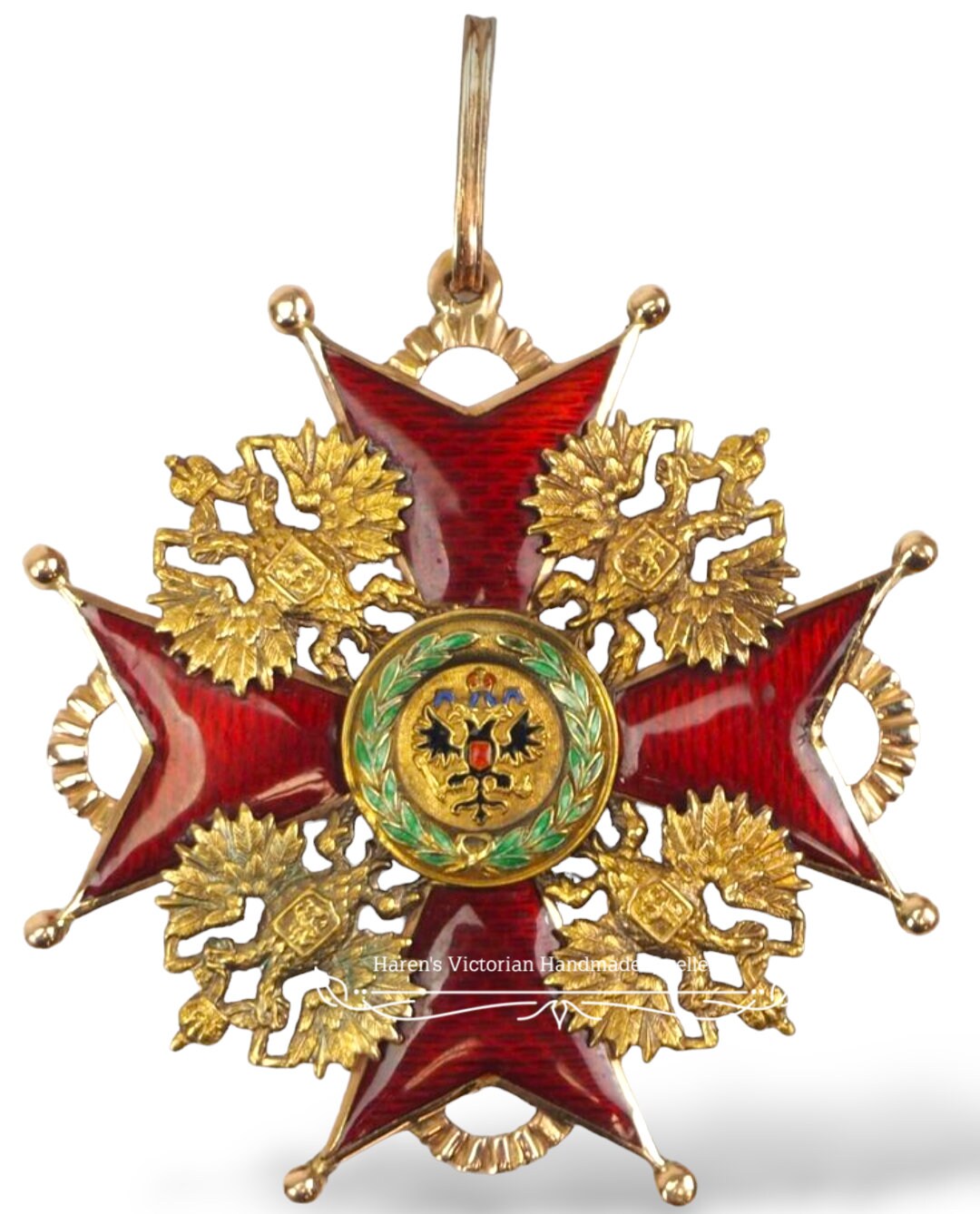 Royal Order Badge 925 Silver Enamel Imperial Order Egale Badge Brooch ...