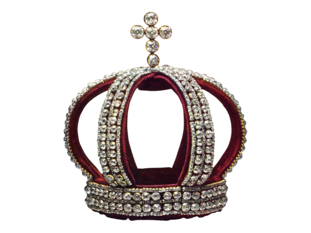 Romanov Empire the Catherine the Great Small Nuptial Crown in 925 ...