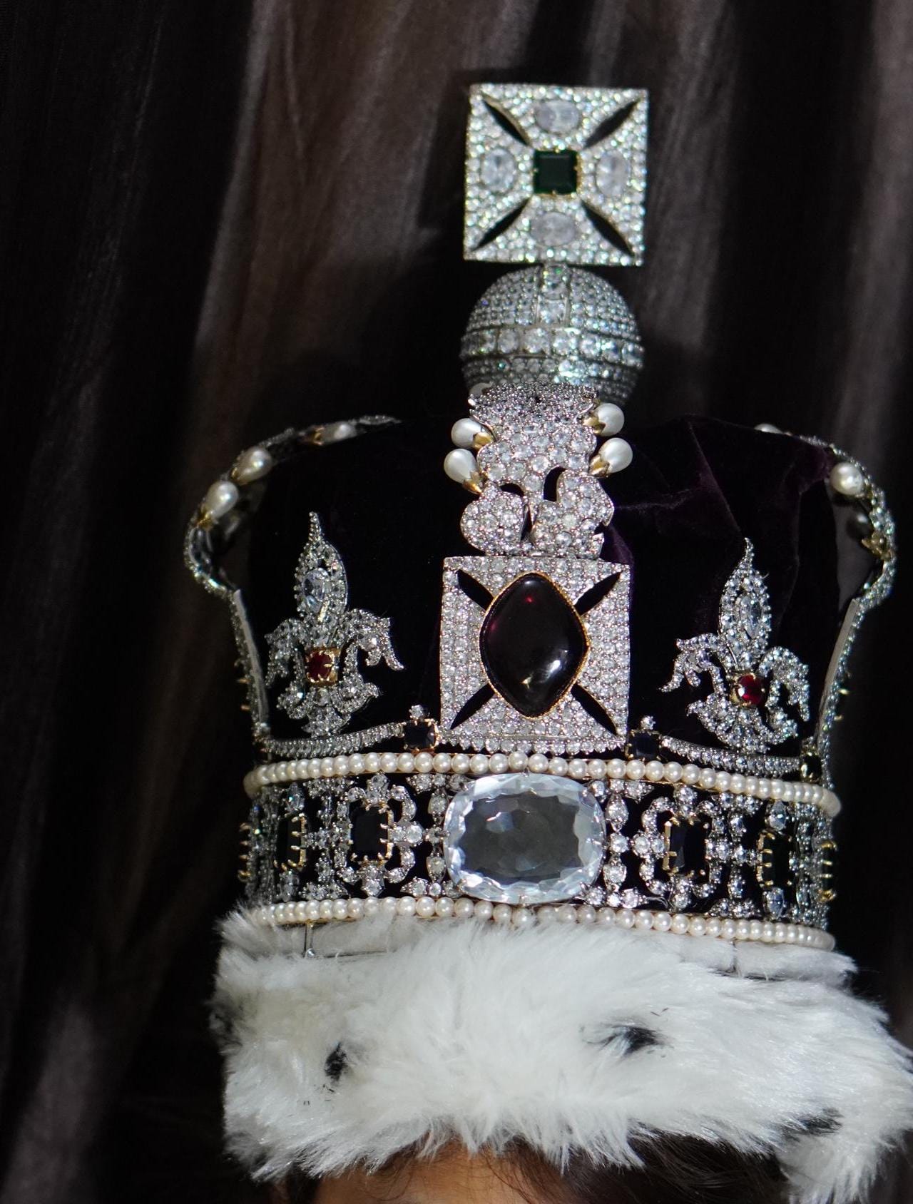 Imperial State Crown of British Royal Family Replica in Brass Cubic ...