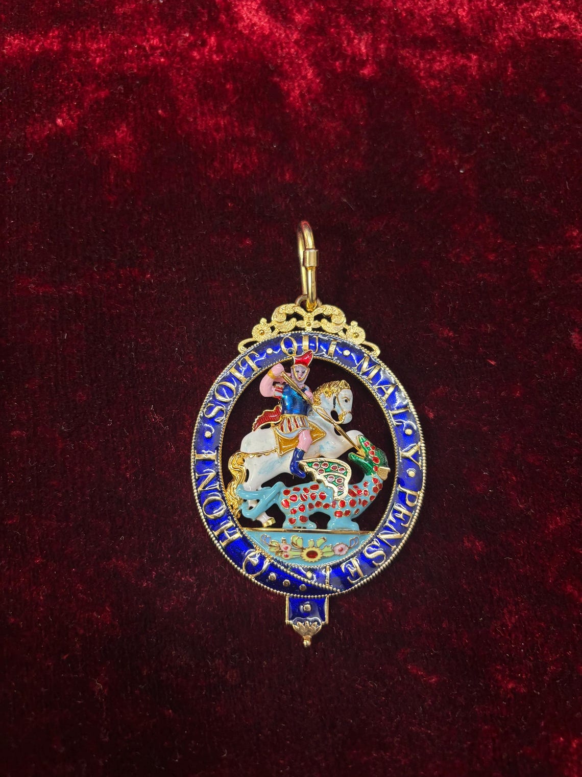 The Order of Sash Badge in 925 Sterling Silver and Enamel , Gift for ...