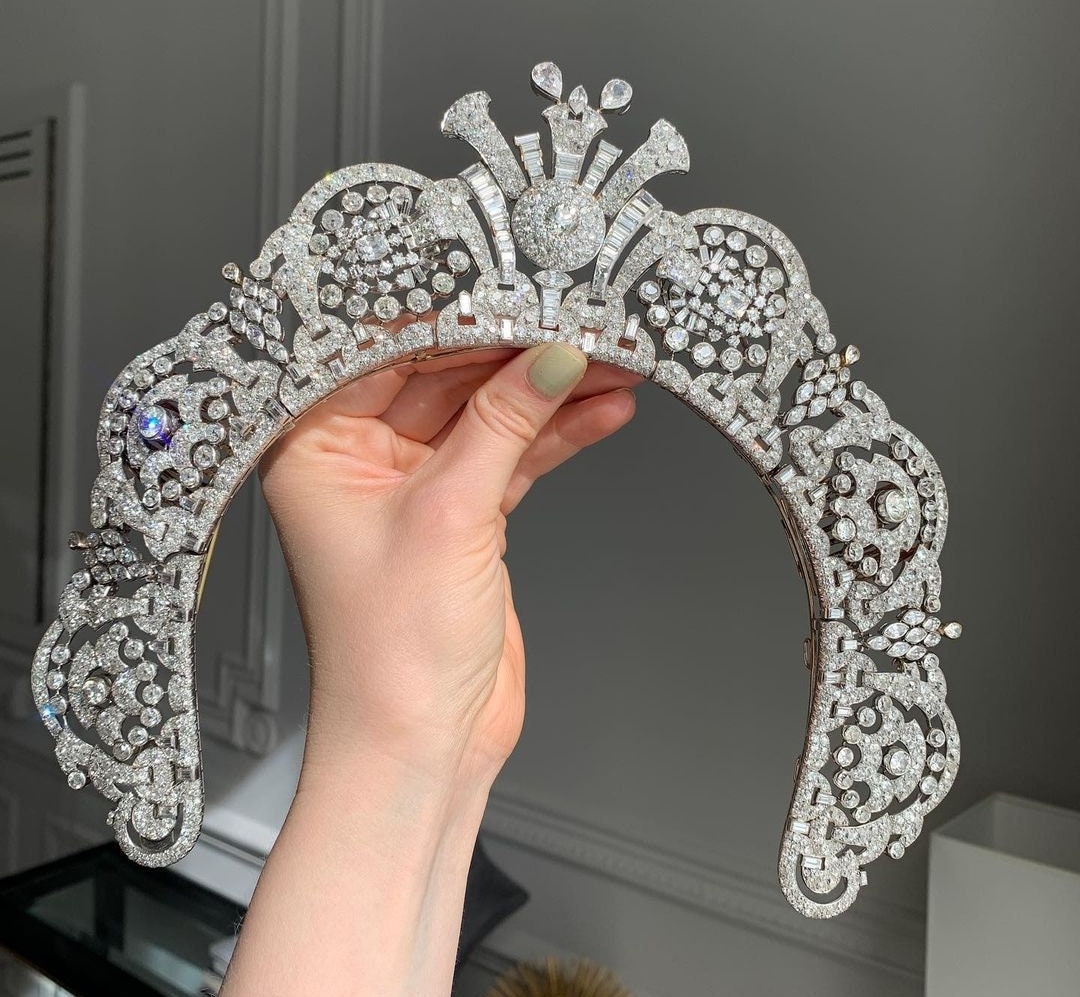 Art Deco Vintage Duchess of Westminster Halo Royal Tiara, Princess ...