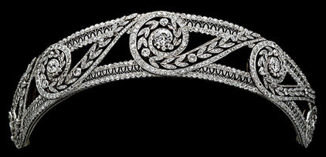 Vintage Reproduction 925 Sterling Silver Cz Zircon Countess of Galloway ...