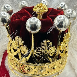 Vintage Reproduction British Coronet Strawberry Leaf Brass Crown - Etsy