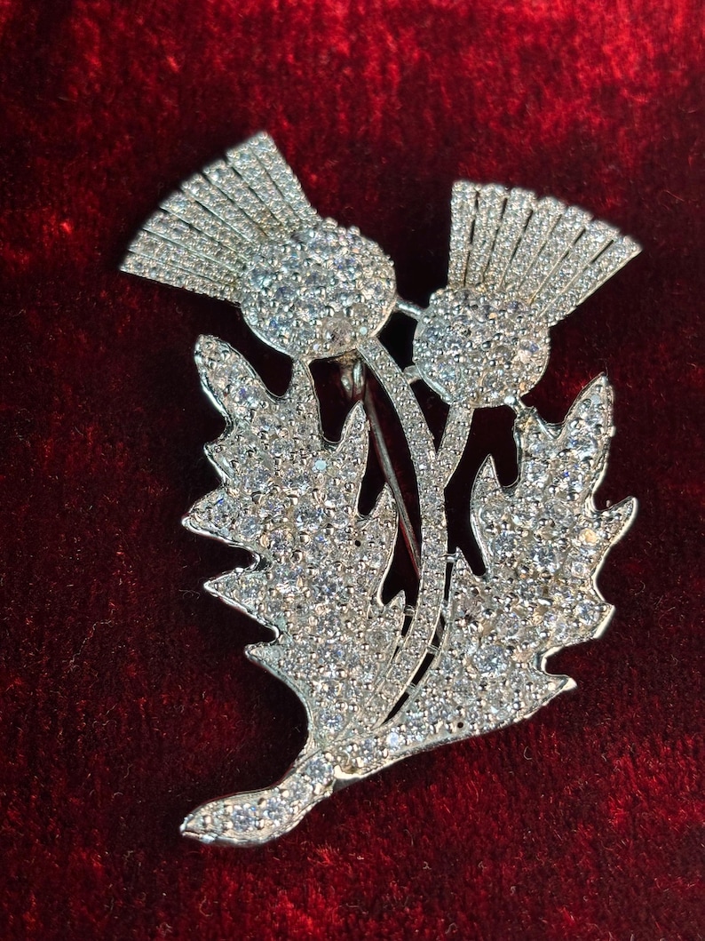 Queen Elizabeth , Queen Mother Scottish Thistle Brooch , Flower Brooch ...