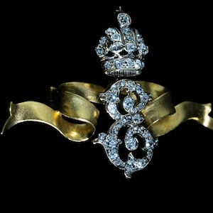 Antique Princess Elisabeth of Austria Rose Cut Diamond Silver Brooch ...