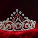 Vintage Style Ruby Tiara - Sterling Silver CZ Zircon Crown - Elegant ...