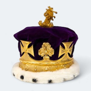 Prince of Wales Coronet, Bitish Royal Coronet Brass, British Royal ...