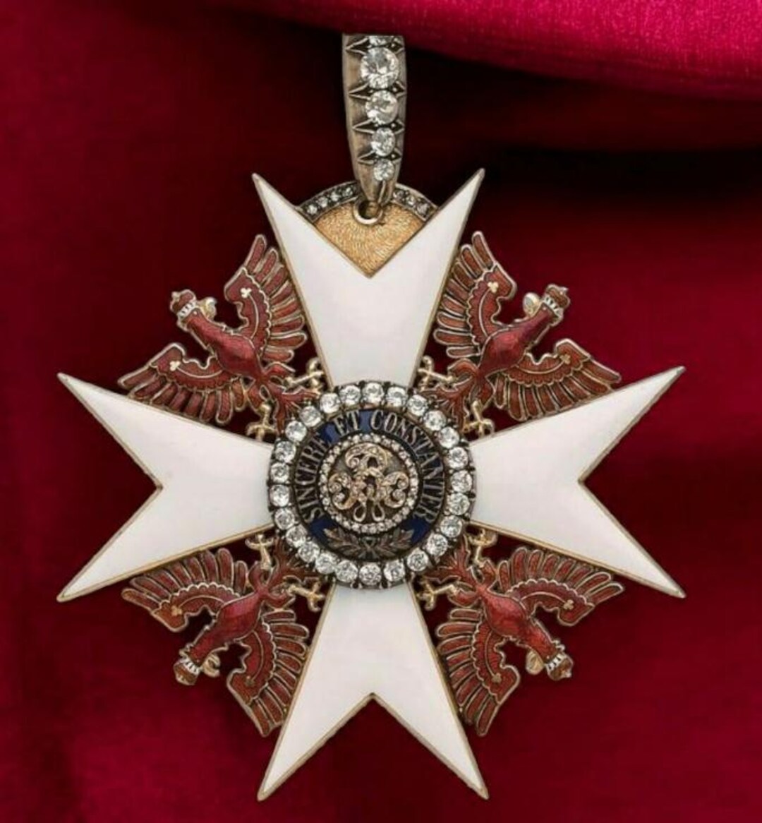 The Order of Red Egale Grand Cross Sash Badge , 925 Sterling Silver ...