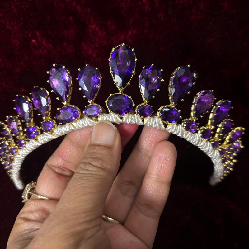 Amethyst Tiara - Etsy