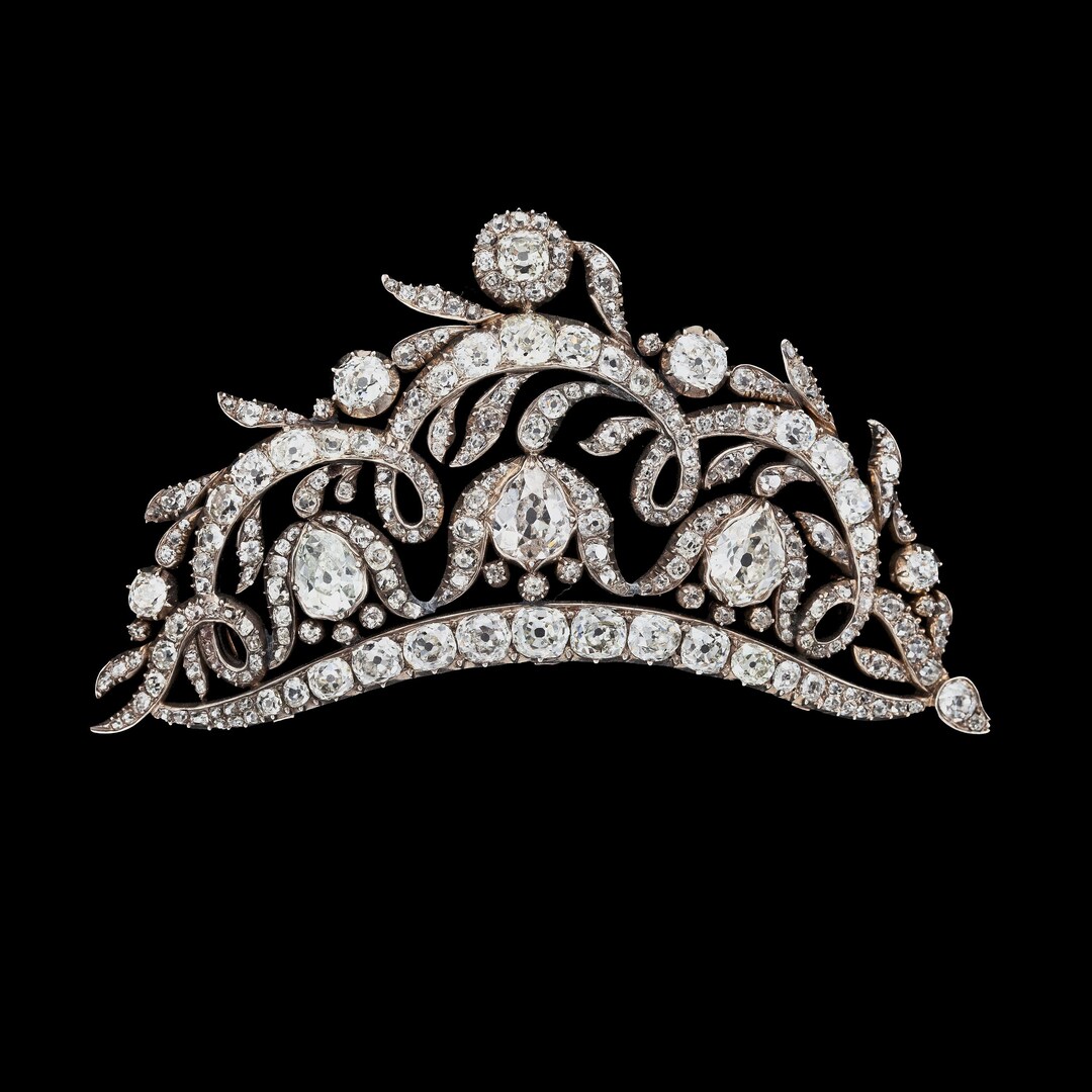 Art Deco 925 Sterling Silver Royal Tiara, for Her, Wedding Tiara ...