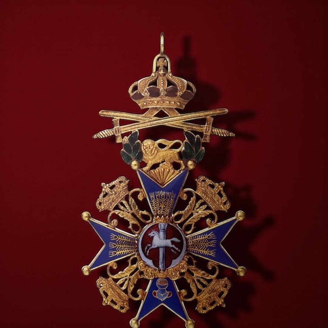 17th Century Inspired Order of the Sword Replica – Men’s Medal in 925 ...