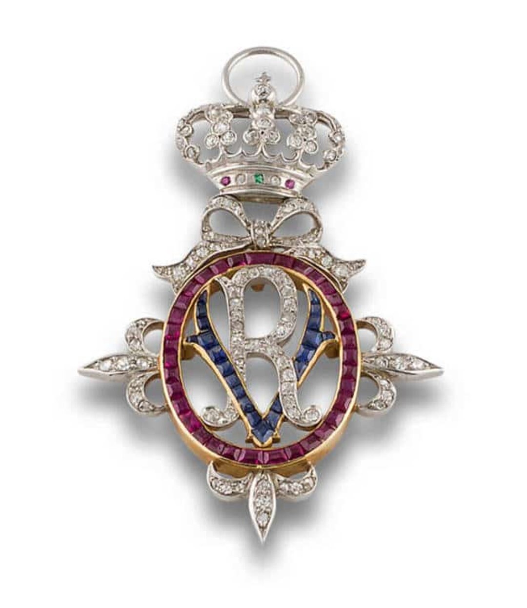 Queen Victoria Eugenia's of Spain Badge Brooch Replica Sterling Silver ...